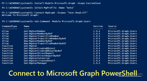 Connect to Microsoft Graph PowerShell - Microsoft 365 Scripts