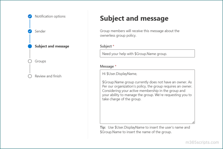 Manage Orphan groups in ease with Group Ownership Governance Policy
