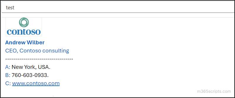 Synchronize Outlook Email Signatures in Microsoft 365