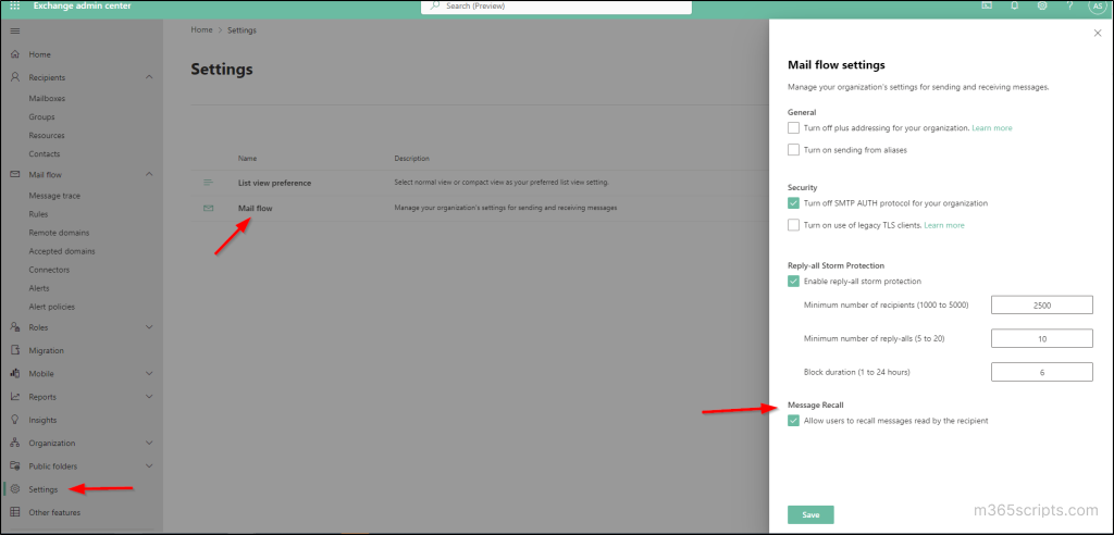 All New Experience to Recall Messages in Exchange Online