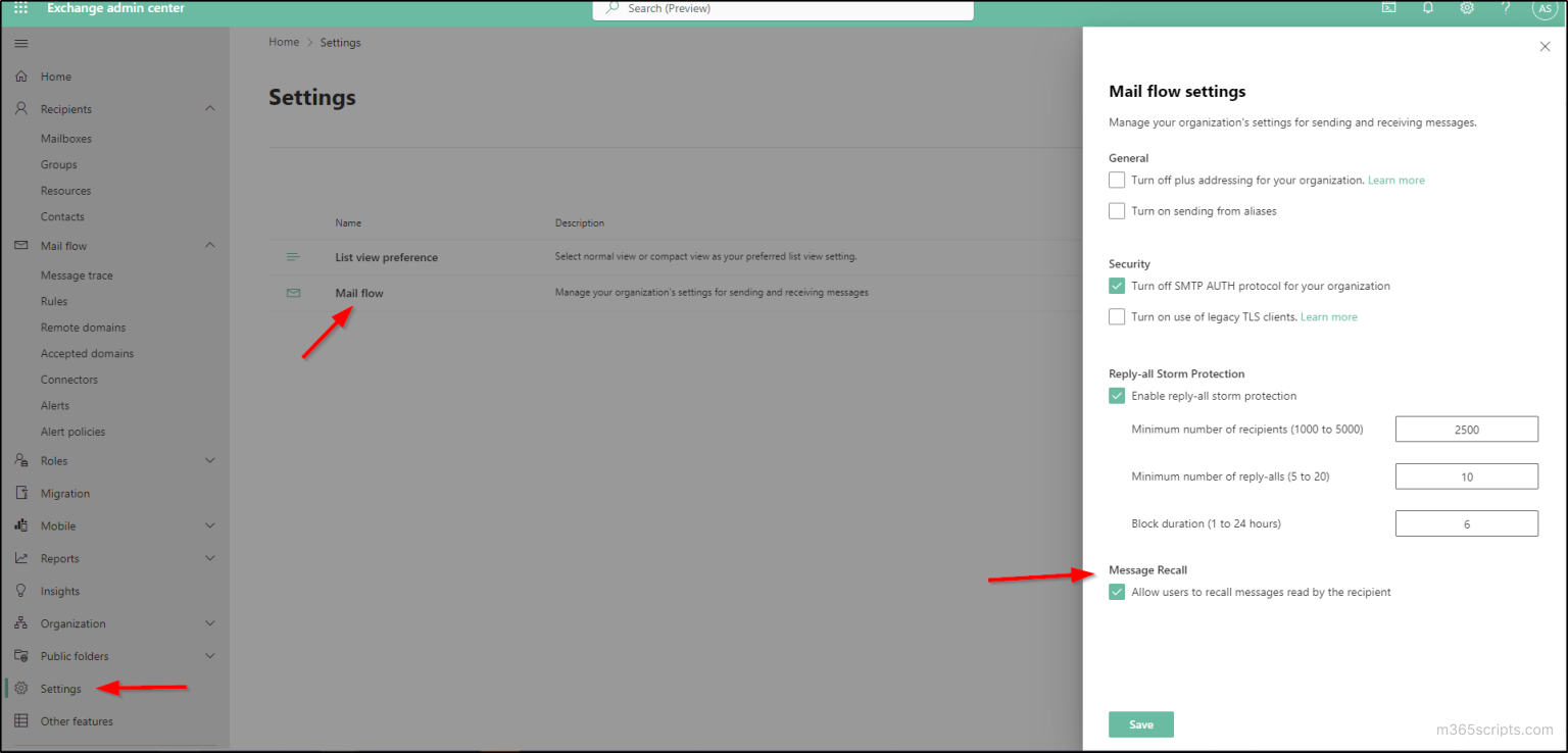 All New Experience to Recall Messages in Exchange Online