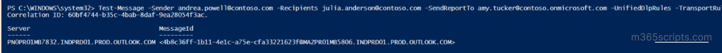 Simplify Transport Rule and DLP Policy Evaluation with Test-Message Cmdlet