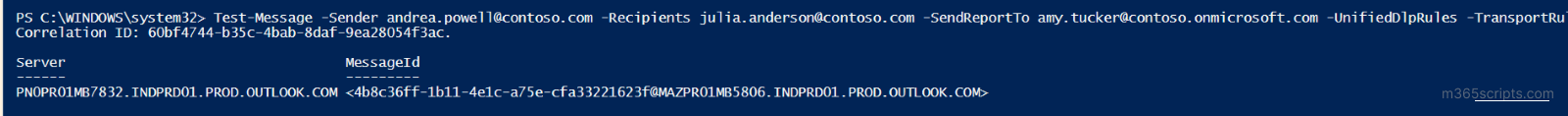 Simplify Transport Rule and DLP Policy Evaluation with Test-Message Cmdlet