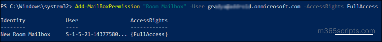 A Quick Guide To Manage Room Mailbox Using Powershell
