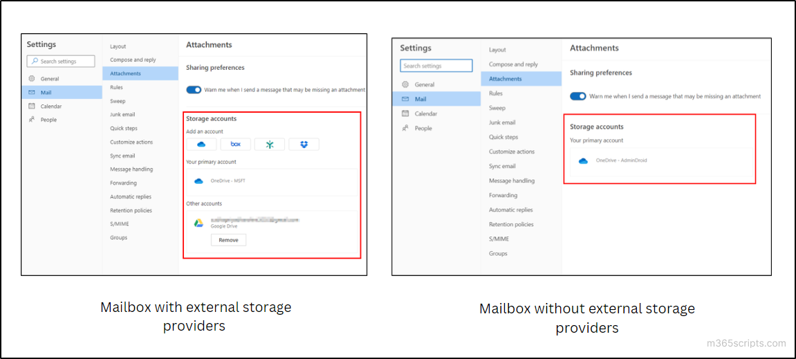 Restrict External Storage Providers in OWA -Data Security Matters Most
