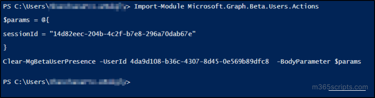Manage Presence Status in Microsoft Teams Using MS Graph PowerShell