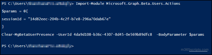 Manage Presence Status in Microsoft Teams Using MS Graph PowerShell