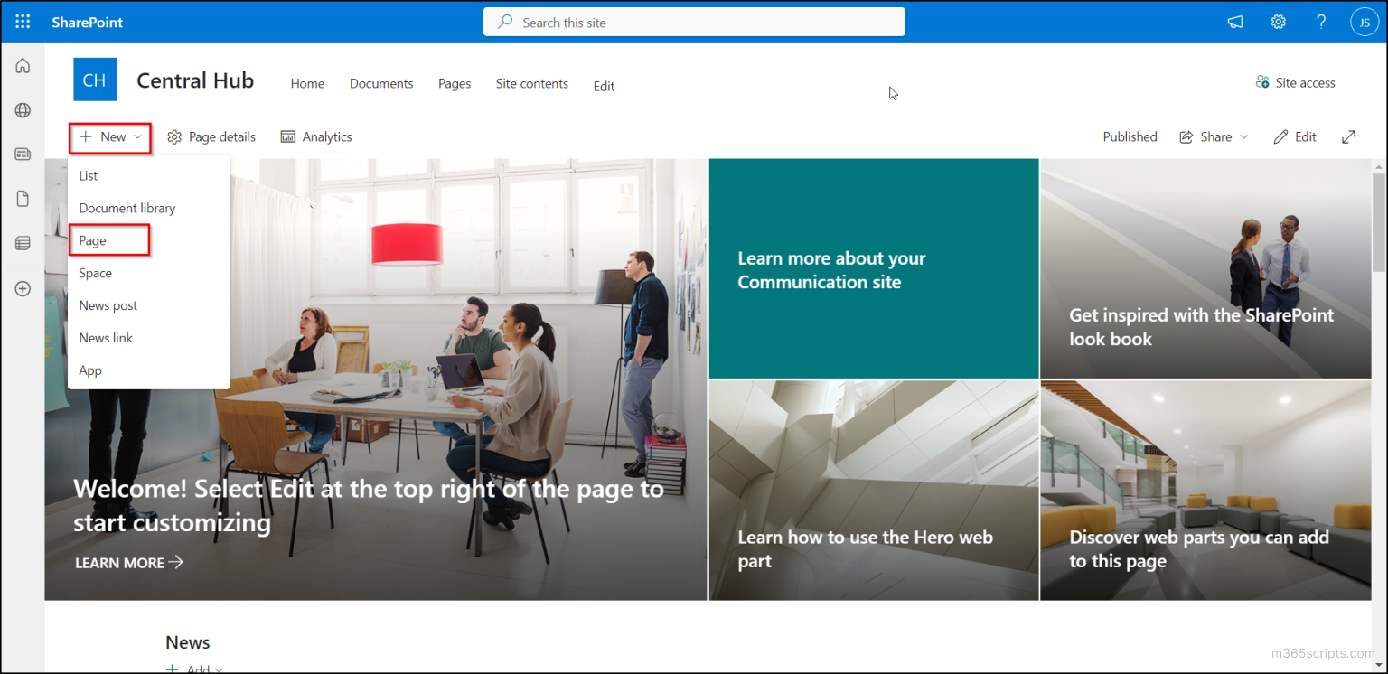 SharePoint Page Sharing Feature – A Quick Guide