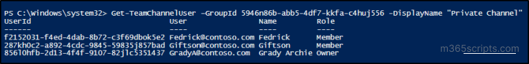 Microsoft Teams Private Channel Management with PowerShell
