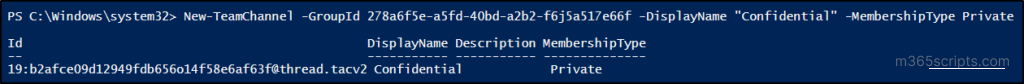 Microsoft Teams Private Channel Management with PowerShell