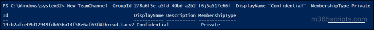 Microsoft Teams Private Channel Management with PowerShell
