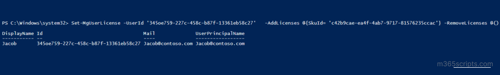 Manage Microsoft 365 Users using MS Graph PowerShell