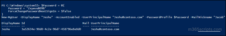 Manage Microsoft 365 Users using MS Graph PowerShell Manage Microsoft 365 Users using MS Graph PowerShell