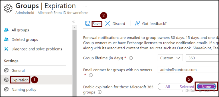 How to Set Up Microsoft 365 Group Expiration Policy