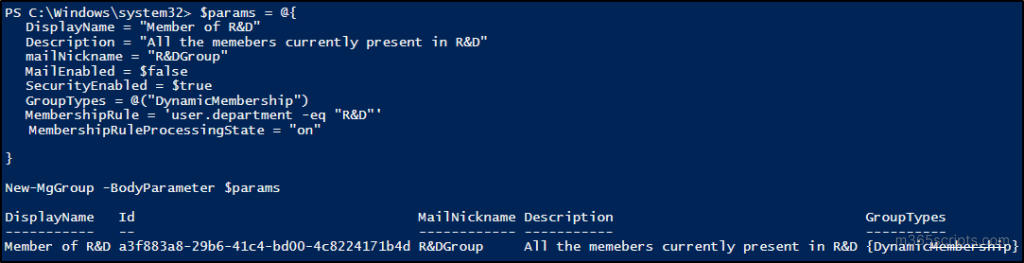 Manage Groups in Microsoft 365 with MS Graph PowerShell