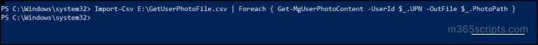 Manage Microsoft 365 User Photos using MS Graph PowerShell