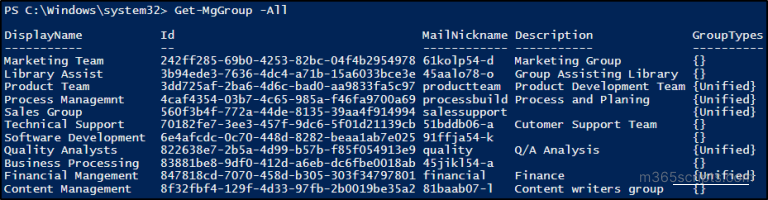 Manage Groups In Microsoft 365 With Ms Graph Powershell