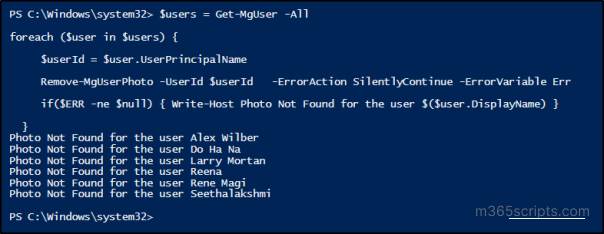 Manage Microsoft 365 User Photos Using Ms Graph Powershell