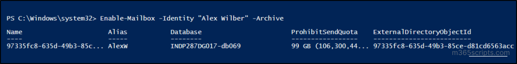 Archive and Deletion Policy for Exchange Online Mailboxes