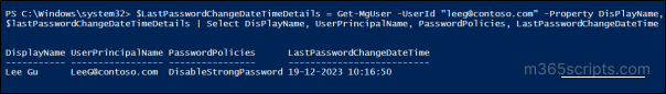 Manage Microsoft 365 User Passwords Using Graph PowerShell