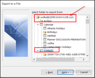 How to Export Microsoft Outlook Contacts to CSV?