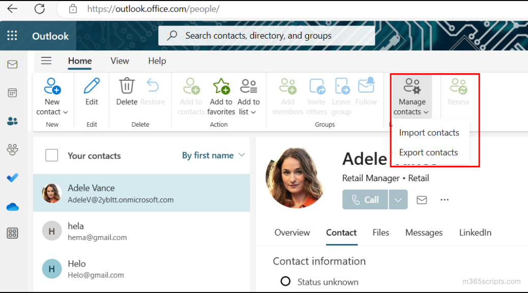 How to Export Microsoft Outlook Contacts to CSV?