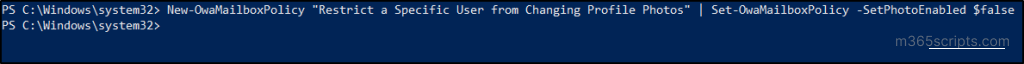 Prevent Microsoft 365 Users From Changing Profile Photos Using PowerShell