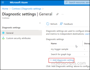 Get Microsoft Graph Activity Logs Using Azure Portal