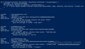 Manage Inbox Rules in Outlook Using PowerShell