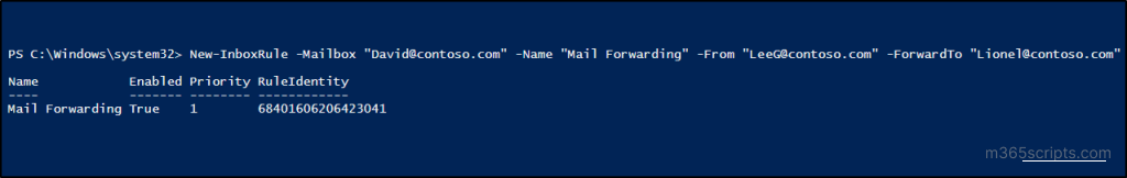 Manage Inbox Rules In Outlook Using Powershell