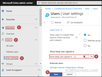 A Guide to Disable 'Stay Signed In' Prompt in Microsoft 365