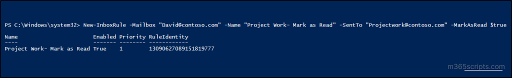 Manage Inbox Rules In Outlook Using Powershell