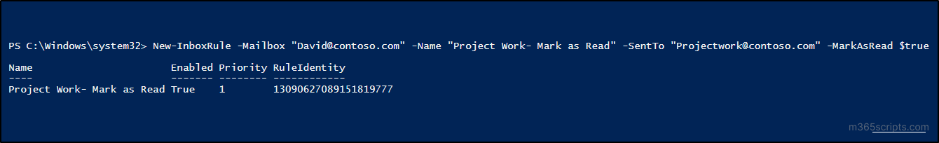 Manage Inbox Rules In Outlook Using Powershell