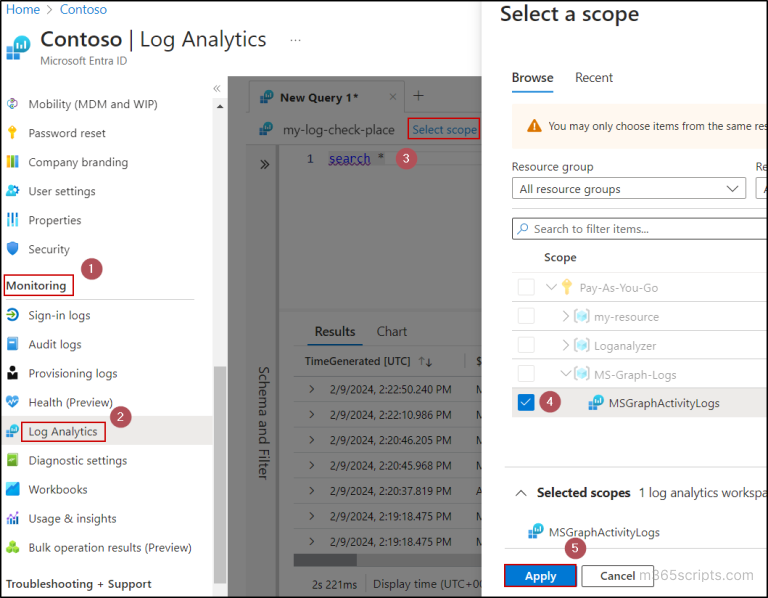 Get Microsoft Graph Activity Logs Using Azure Portal