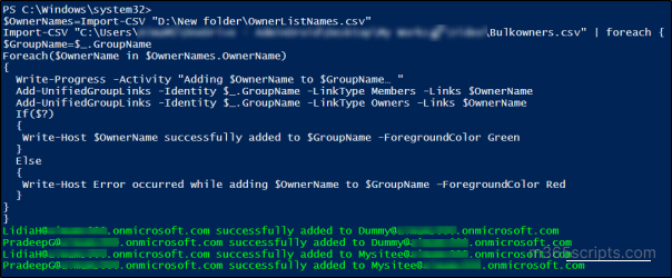 Manage Microsoft 365 Group Owners Using PowerShell