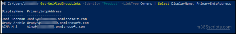 Manage Microsoft 365 Group Owners Using PowerShell