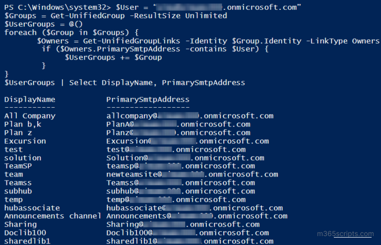 Manage Microsoft 365 Group Owners Using PowerShell