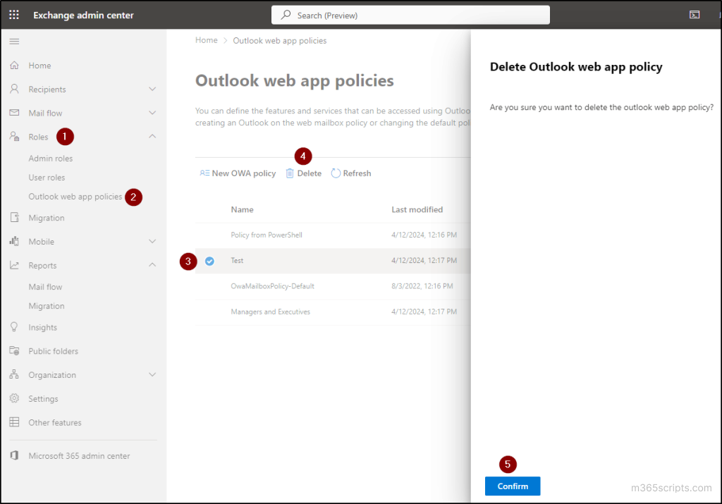 Configure and Manage Outlook Web App Policies - Microsoft 365 Scripts