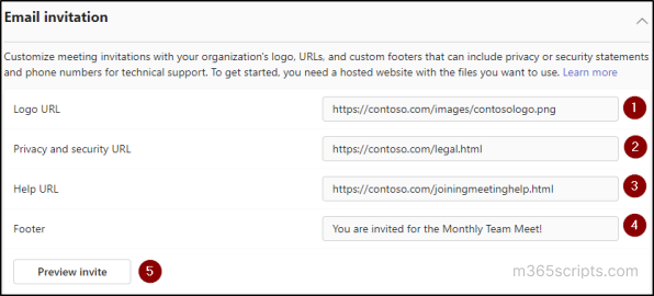 Customize Meeting Invitations in Microsoft Teams