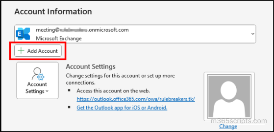 Add a Shared Mailbox to Outlook Profile as Secondary Account?