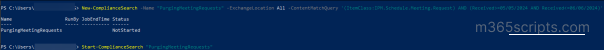 Search for Email Messages Using New-ComplianceSearch Cmdlet