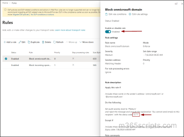 How to Block Emails from Onmicrosoft.com Domains