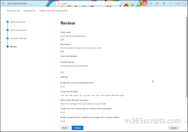 How to Block Risky File Types in Exchange Online