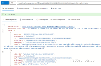 Manage Entra Delegated Permissions for Users via MS Graph