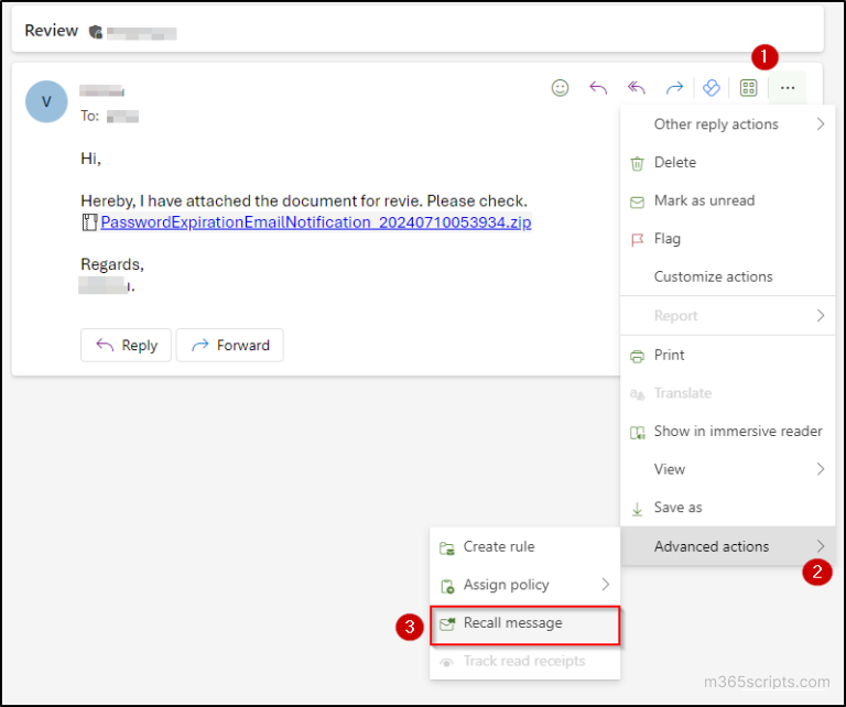 How to Recall Emails in Microsoft Outlook