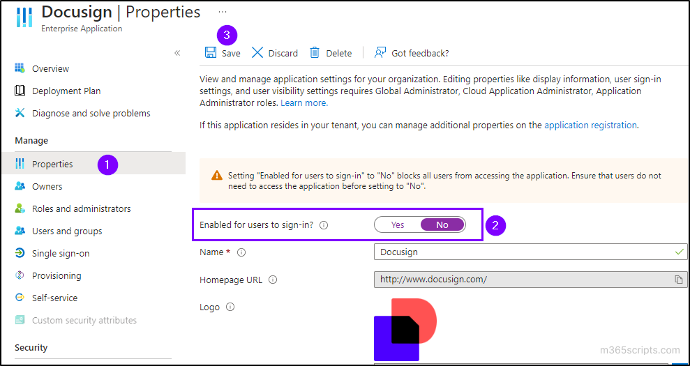 Remove User Access to Applications in Microsoft 365