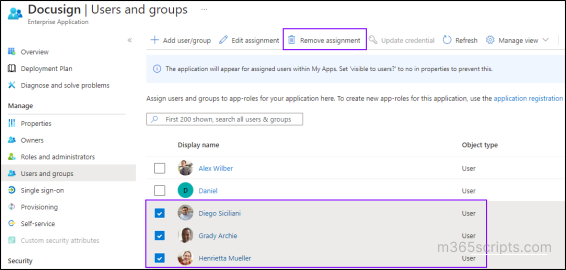 Remove User Access to Applications in Microsoft 365