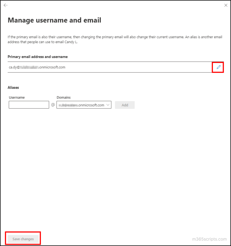 How to Change Primary SMTP Address in Microsoft 365