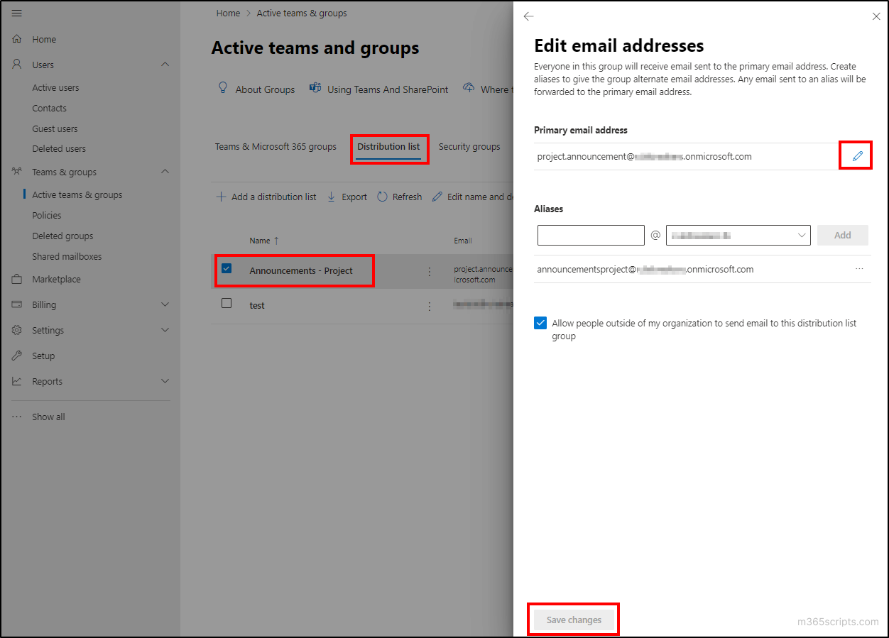 How to Change Primary SMTP Address in Microsoft 365