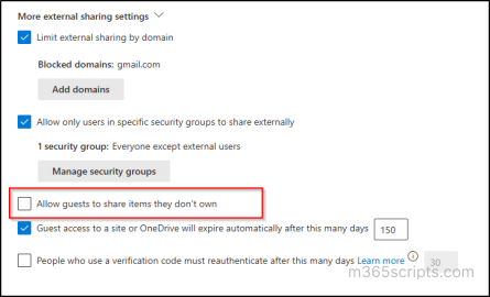 How to Disable Users from Sharing Files in SharePoint Online